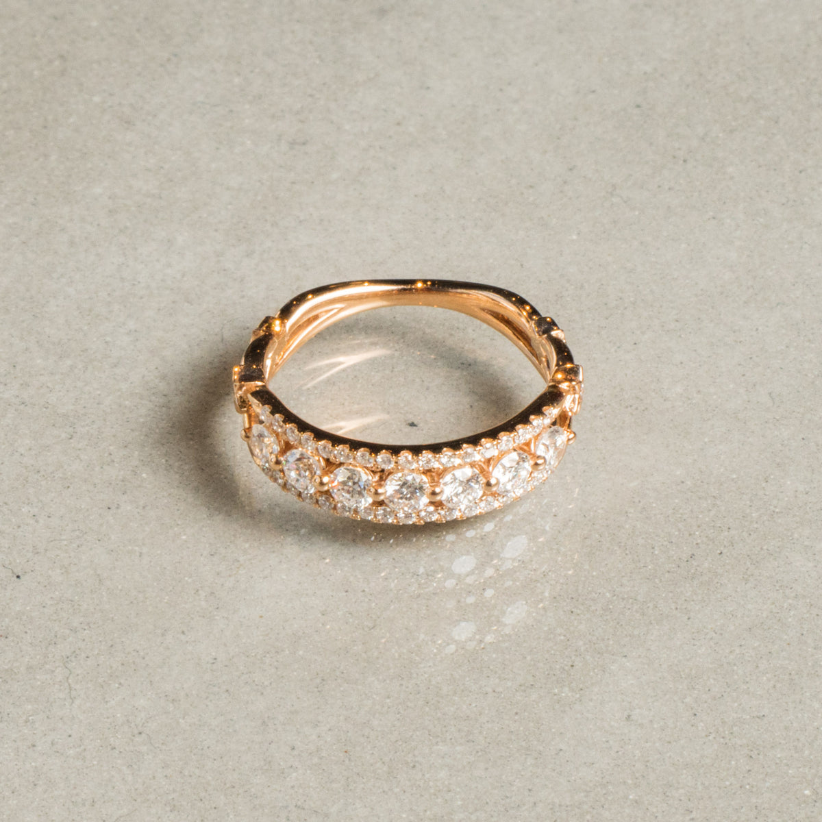 ピンクゴールド ダイヤモンド 8号リング K18 D0.55CT 2.6g – The BOUTIQUE